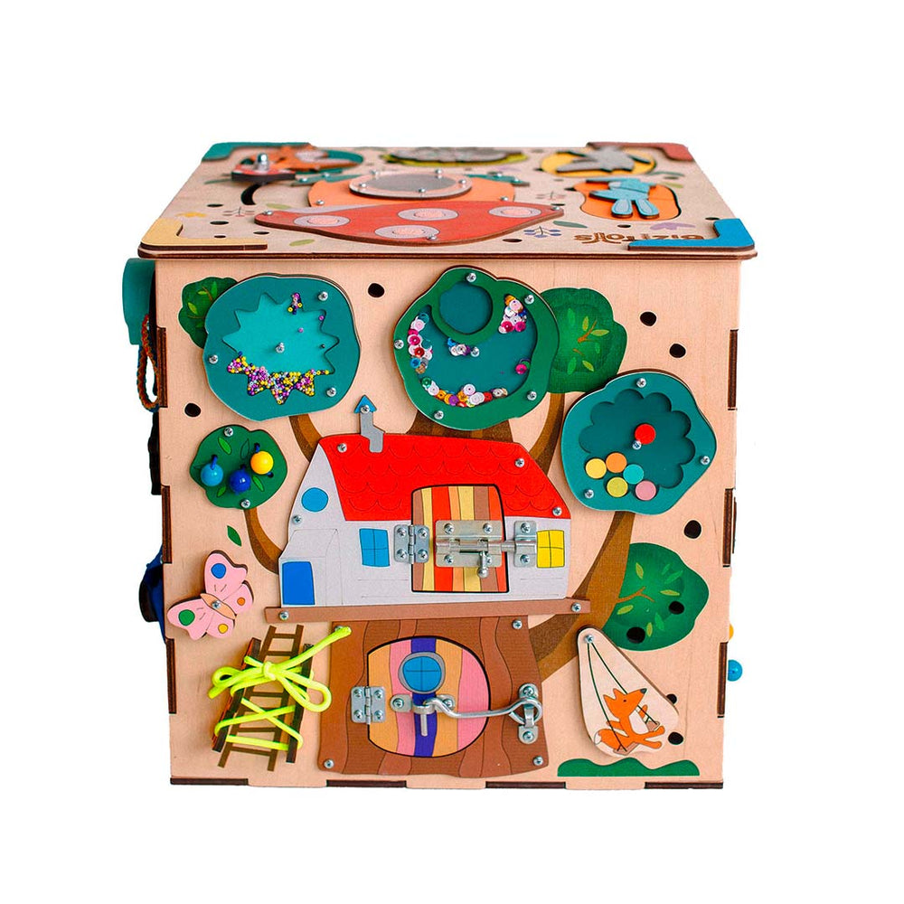 Wooden Busy Box Forest (XXL) | BiziToys